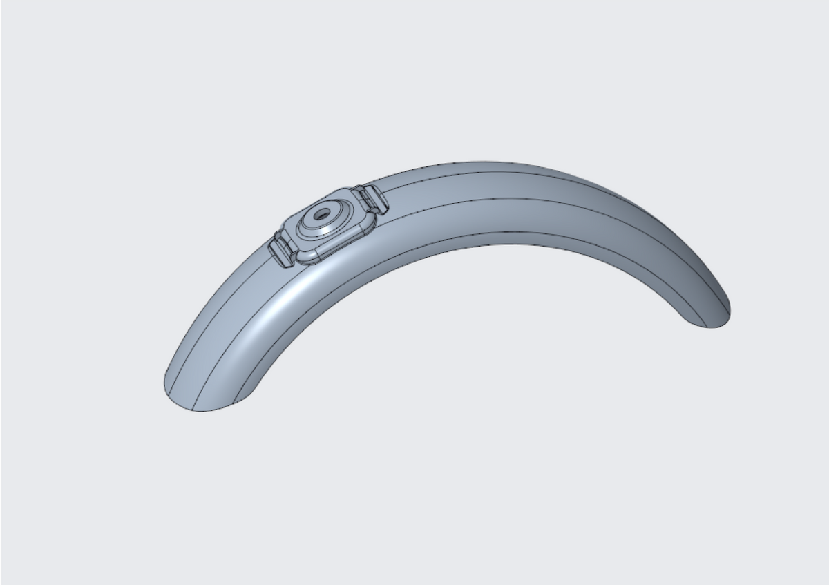 Model A450 Front Fender - Black – Viza Scooters LLC